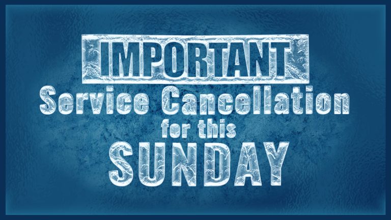 IMPORTANT: Sunday Service Cancellation – Epiphany Lutheran Church & School